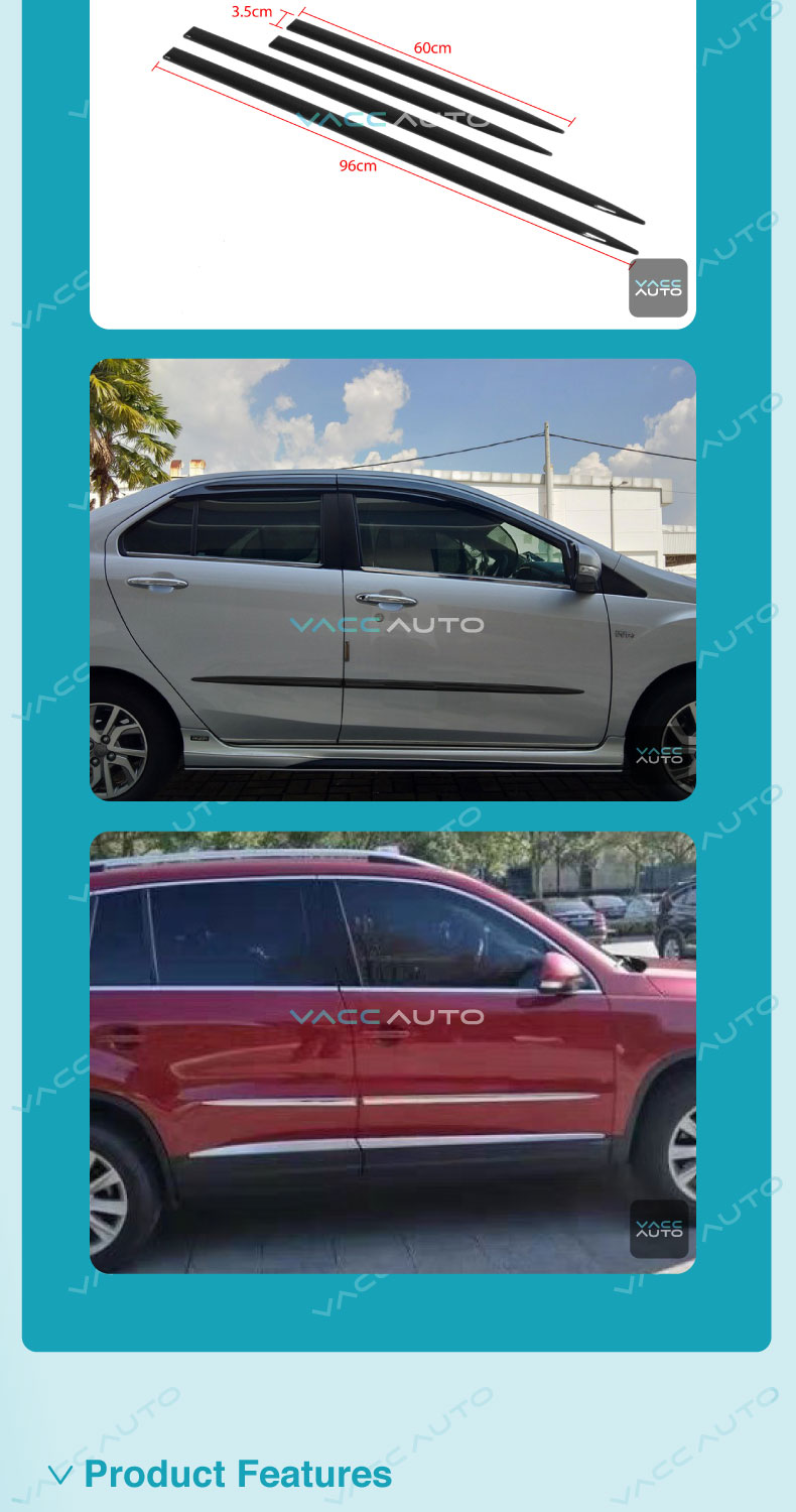 Side Door Garnish Body Lining Chrome Car Side Door Molding Moulding ...