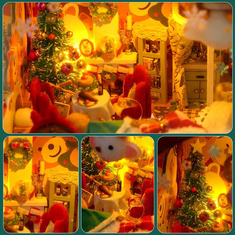 Christmas Claw Machine Toys Crane TH45 with Light/Music Box DIY ...