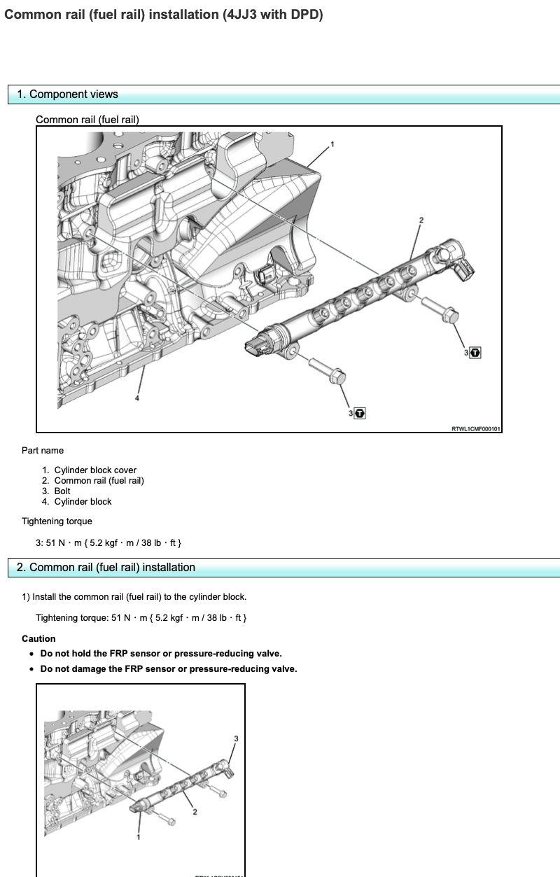 ISUZU ENGINE 4JJ3 SERVICE WORKSHOP MANUAL | Shopee Malaysia