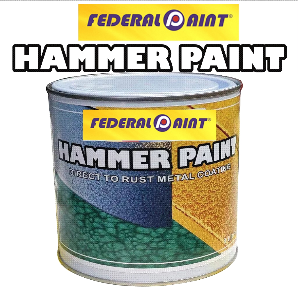 1L ( 1 LITER ) HAMMERED PAINT ( METALLIC PAINT HEAVY DUTY ) HAMMERTONE ...