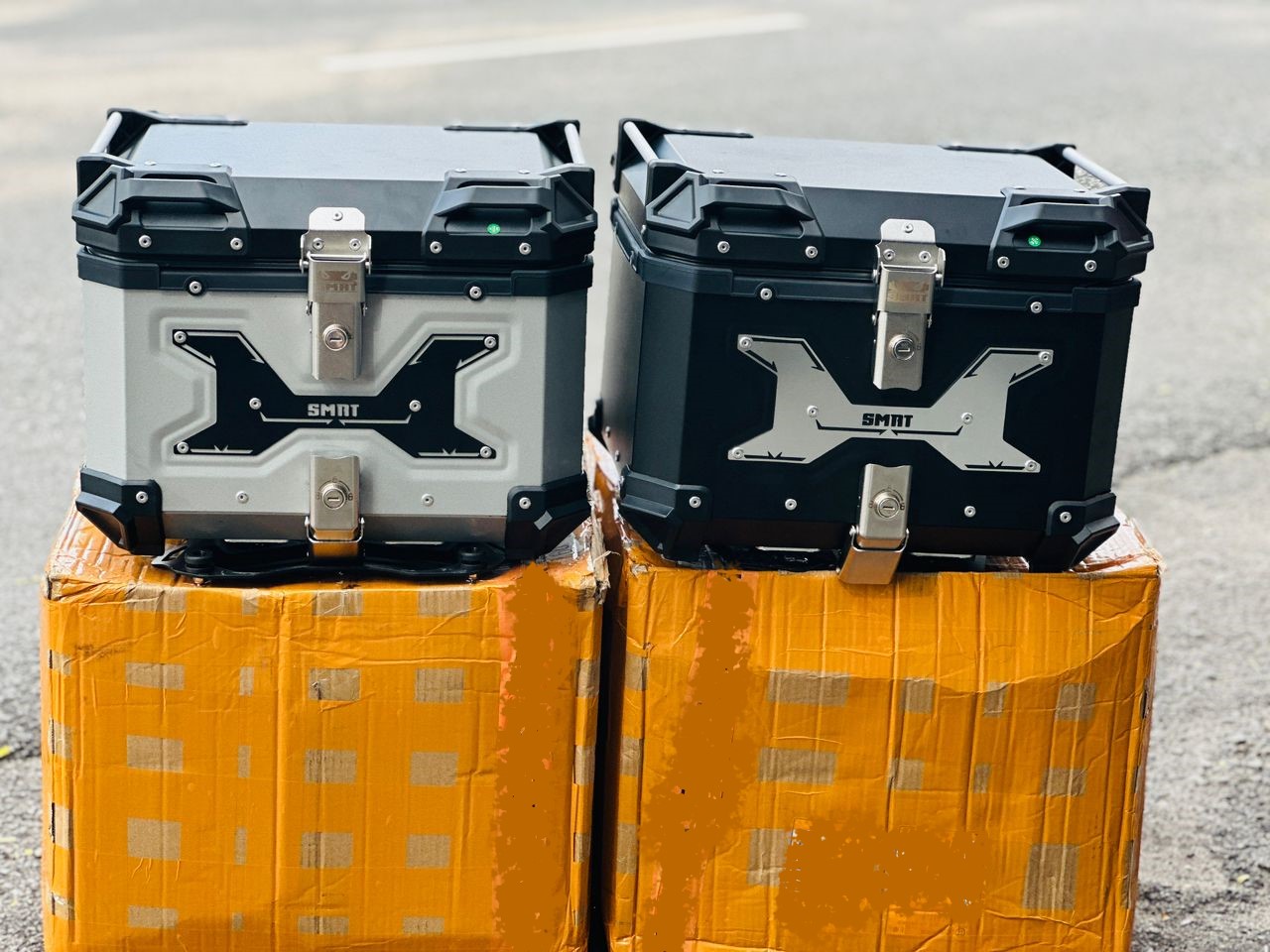 SMRT Top Box Storage Rear Belakang Motorcycle Kotak Box Heavy Duty 36L ...