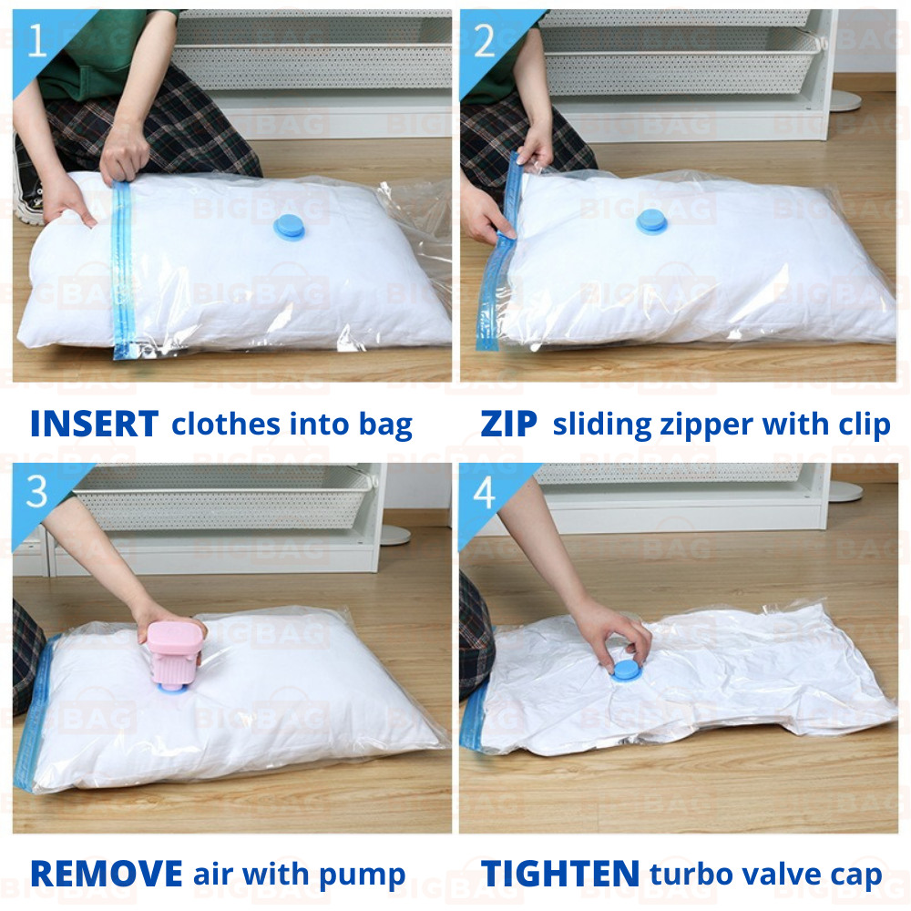 Vacuum Bag Clothes Organization Vacuum Storage Bag Vacuum Plastic Bag ...