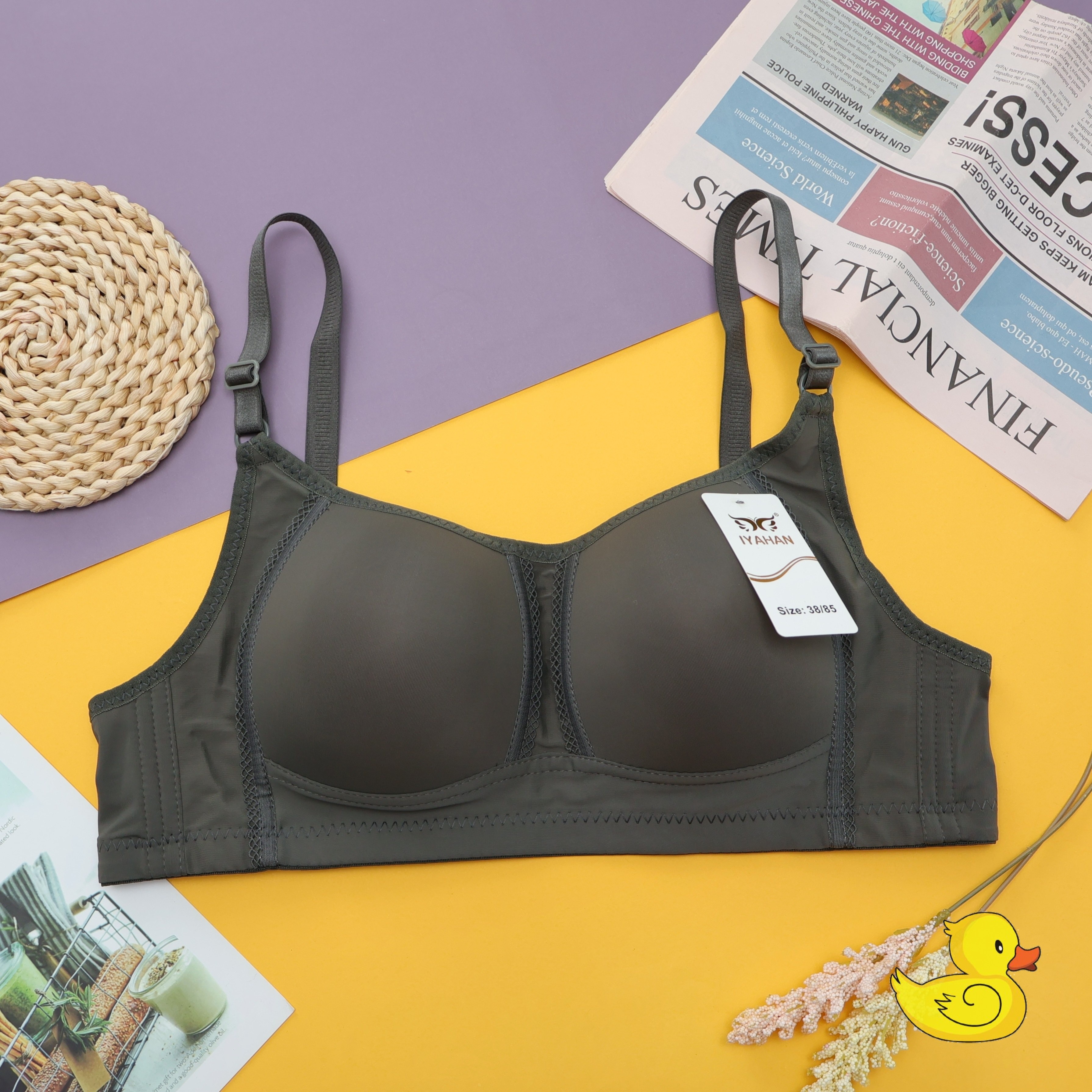 Bra Plus Size Full Cup Women Wireless Baju Dalam Wanita Cup Penuh Saiz ...
