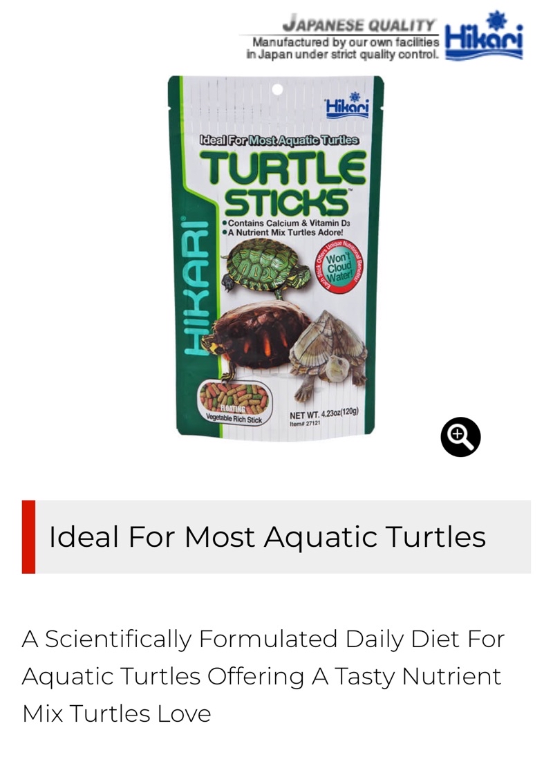 Hikari Turtle Sticks | Aquatic Turtle | Kura2 Akautik | turtle pellet ...