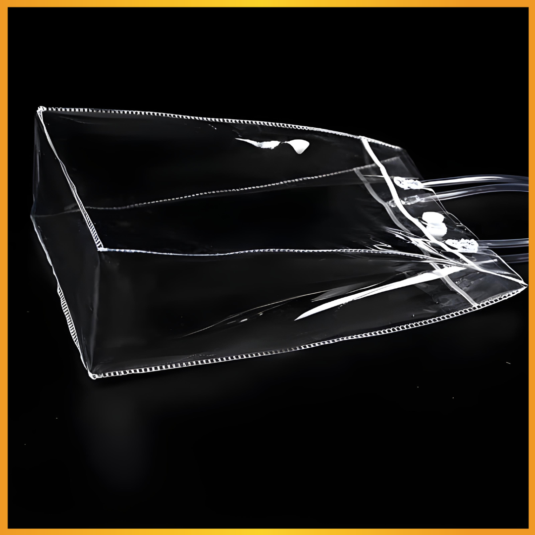 Transparent Goodies Bag Clear PVC Tote Bag Plastic Handbag Clear ...