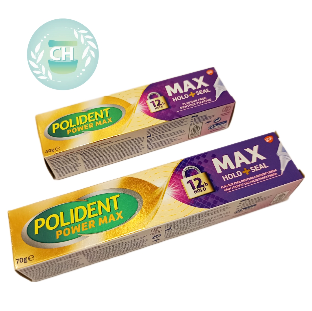 [GSK] Polident Power Max / 12 Hours Hold / Max Hold + Seal ( 40g / 70g ) | Shopee Malaysia