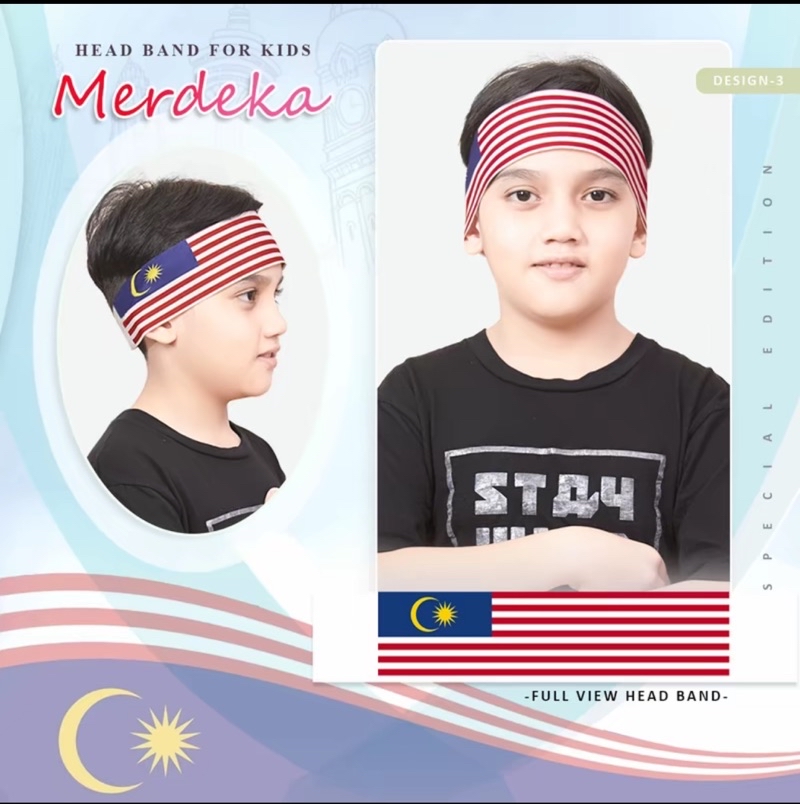 Head Band Merdeka Kids And Adult Unisex Viral Merdeka 2024 | Shopee ...