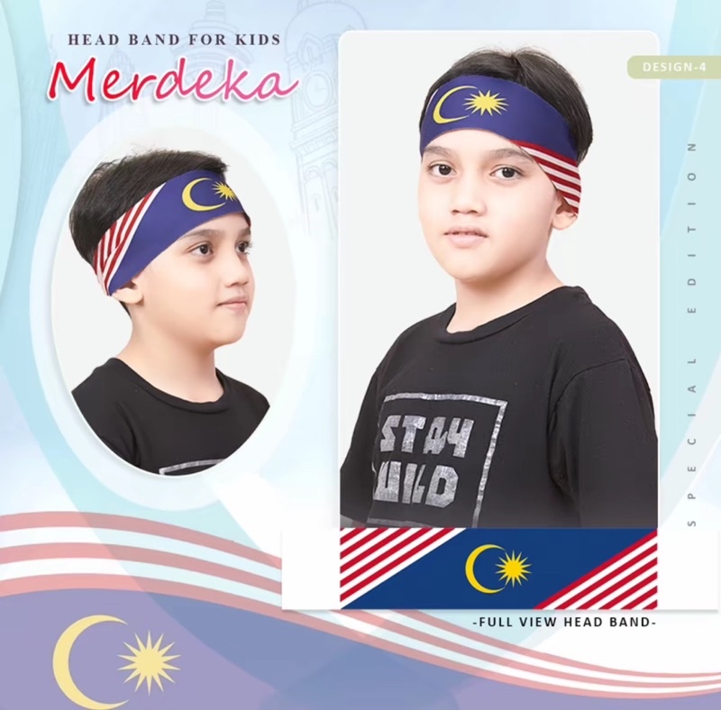 Head Band Merdeka Kids And Adult Unisex Viral Merdeka 2024 | Shopee ...