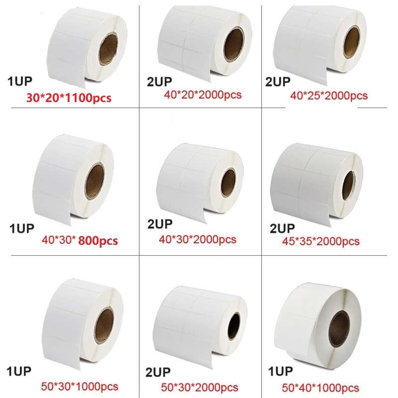 All Synthetic Thermal Sticker Rolls Premium Direct Thermal Paper Yupo ...