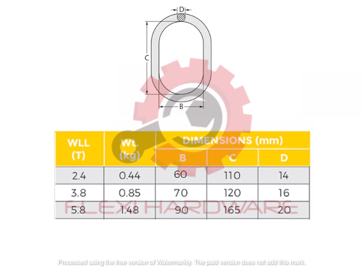 BST GR80 G80 Single Master Link For Lifting Hammer Lock Hook Chain Lift ...