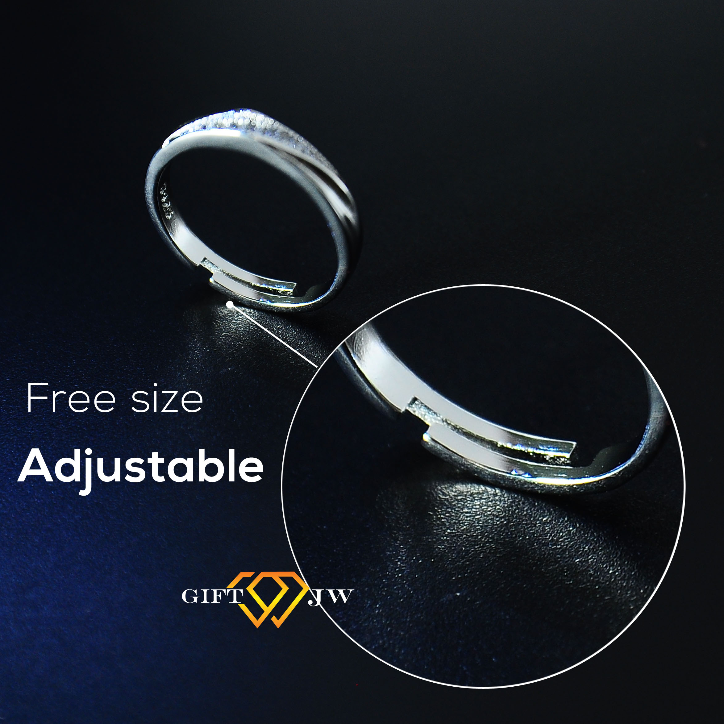JW Korean Style (40 Design) Adjustable Silver Ring S925 Cincin Boleh Laras/Silver Rings Cincin ...