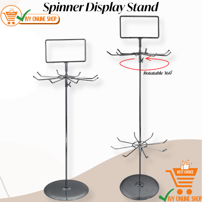 Metal Rotating Spinner Display Stand | Shopee Malaysia