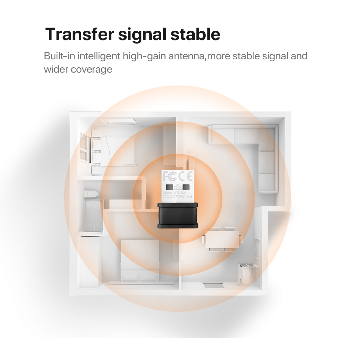 Tenda W311MI USB Wifi Adapter for PC AX300 2.4g wifi 6 Wifi receiver ...