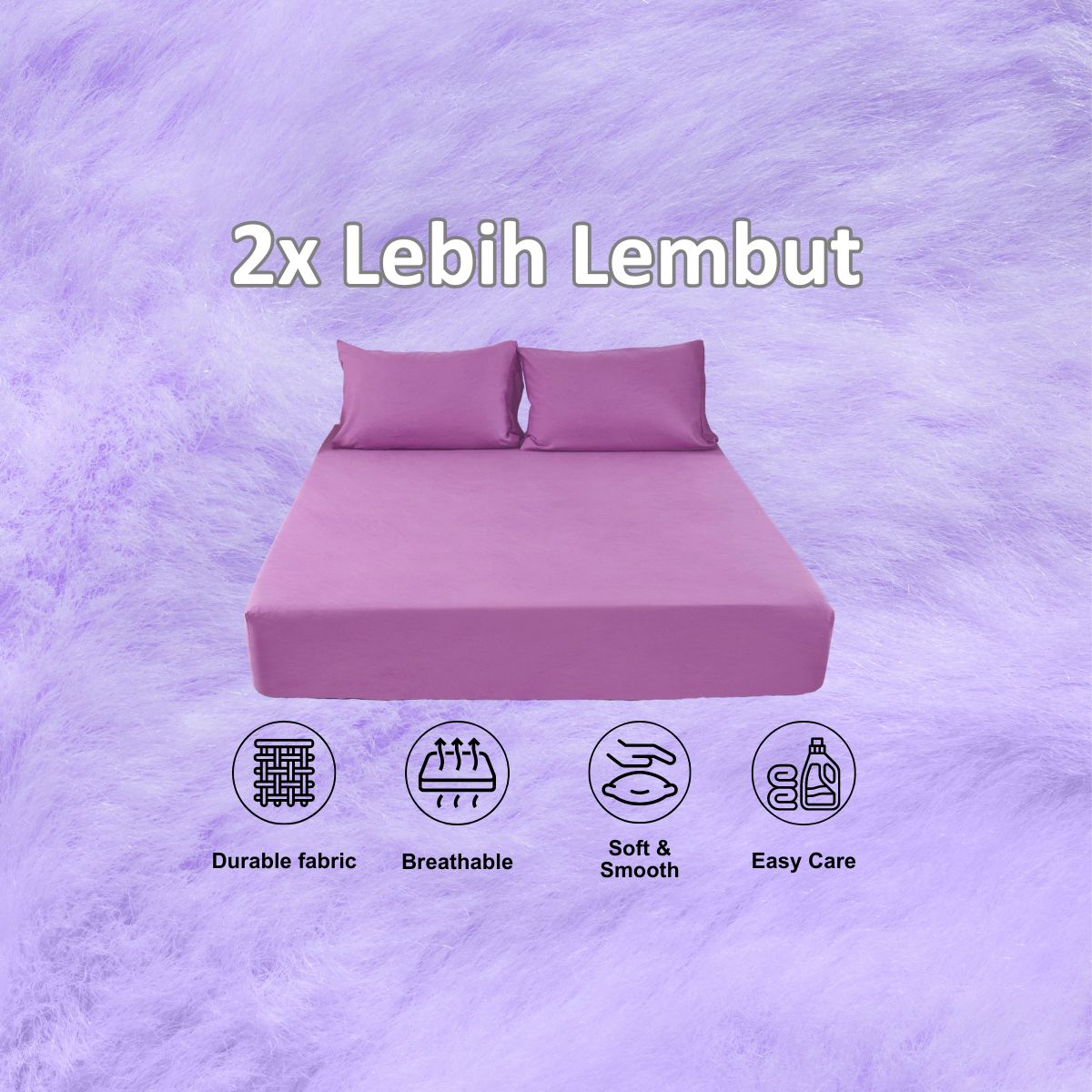 Cadar Tilam Plain Premium Fitted Bed sheet Homestay 床单 Single / Super ...