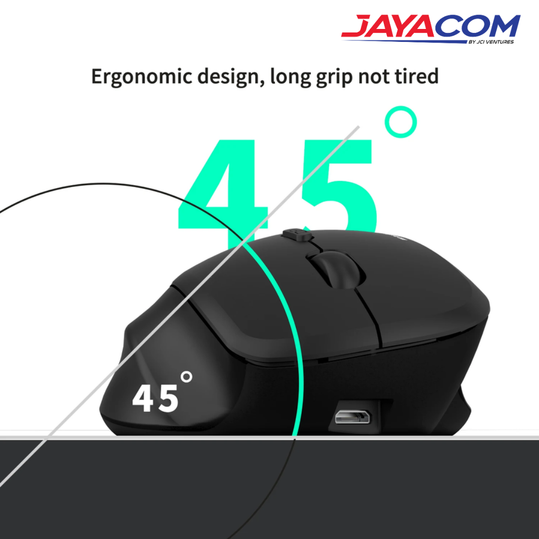 Jertech Elite W500 Macro Pro Rechargeable Wireless Gaming Mouse – Black ...