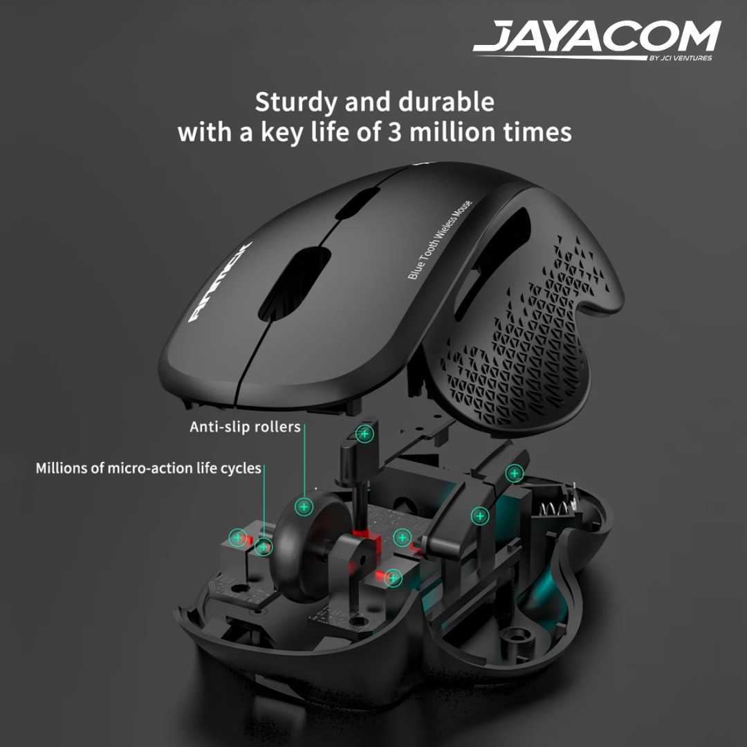 Jertech Elite W500 Macro Pro Rechargeable Wireless Gaming Mouse – Black ...