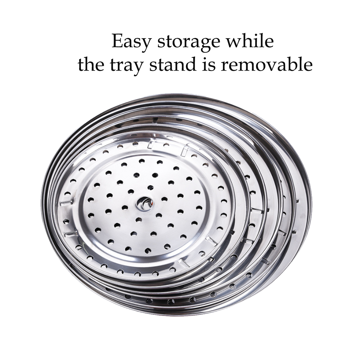 Thick Stainless Steel Foldable Food Steaming Tray Steam Plate with ...