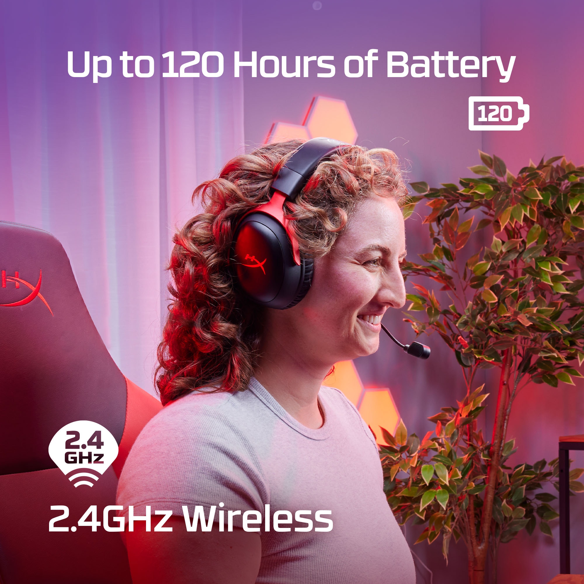 HyperX Cloud III Wireless Gaming Headset - Black (77Z45AA) / Black/Red ...