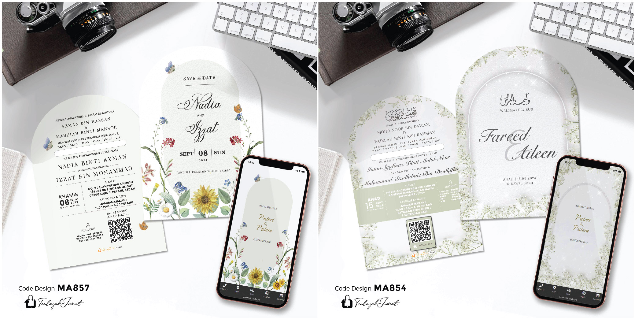 Kad Kahwin Mini Arch | Wedding Card Arch + Digital Card New Design ...