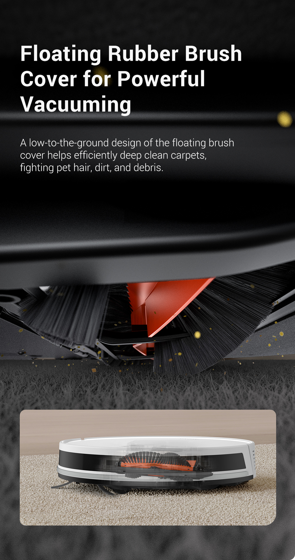 【New】MOVA Robot Vacuum E10 Slim body 4500Pa Vormax Suction 150mins ...