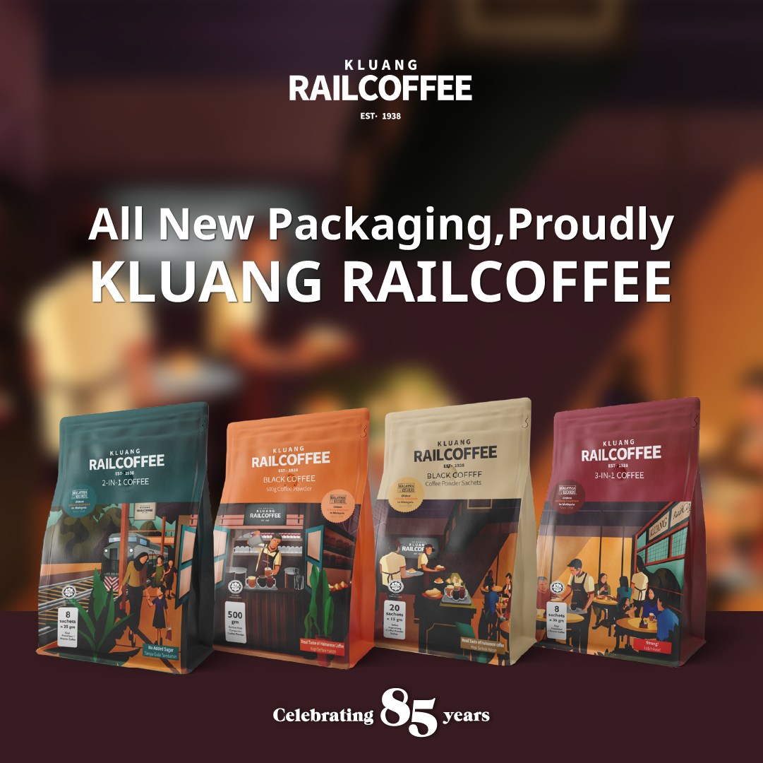 Kluang Rail Coffee 2in1 White Coffee (No Sugar Added) 8’s x 25g ...