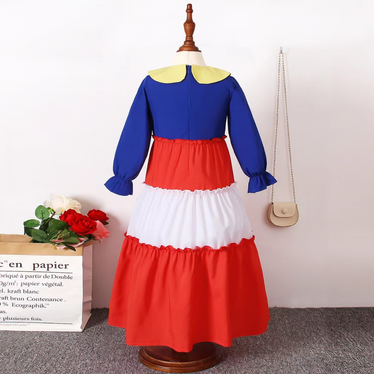 2024 Girl Kids Flag Colour Theme Merdeka Costume Jubah Dress/Perempuan ...