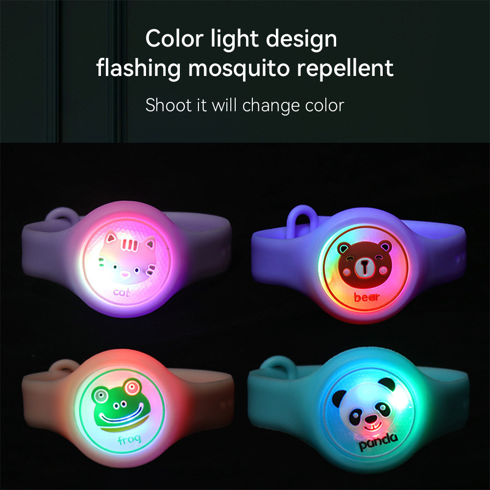 BEVAVAR Kids Children Anti Mosquito Watch Cartoon Light LED Nyamuk ...