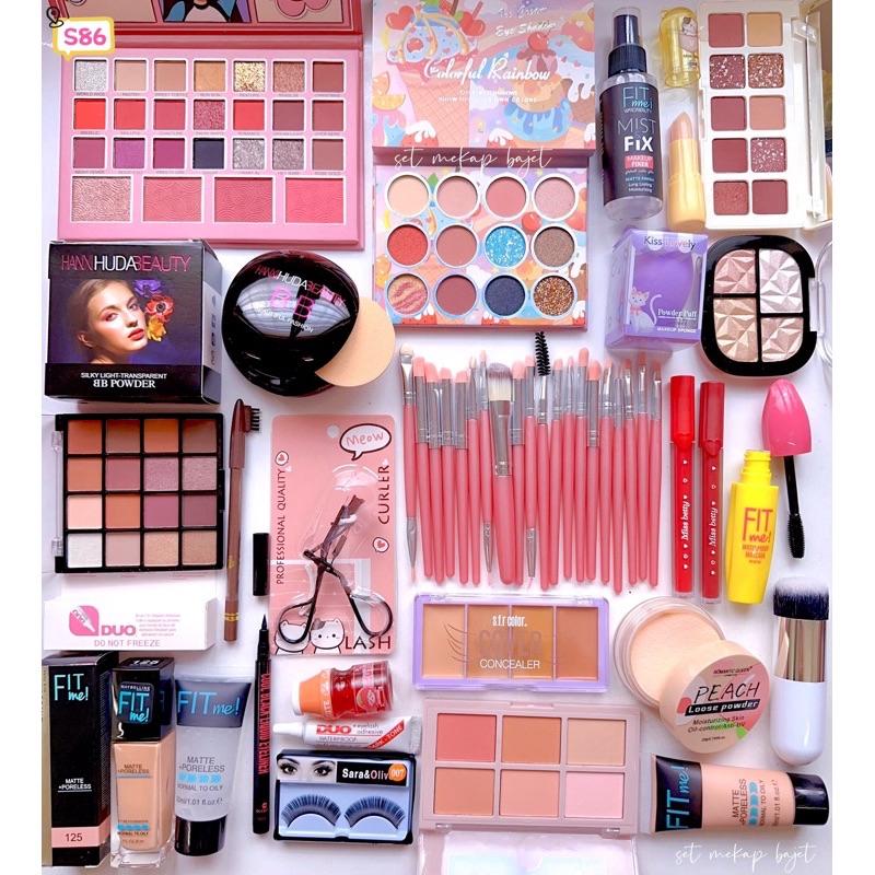 SET MAKEUP LENGKAP S86 🥰ITEM LENGKAP UNTUK MEKAP 😍😍 | Shopee Malaysia