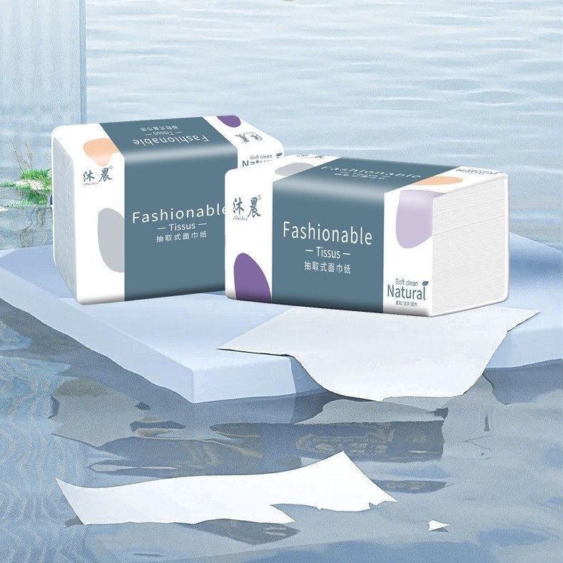 Soft Facial Tissue Paper Pack Tisu Paper Non-fluorescent Tissue 5ply ...