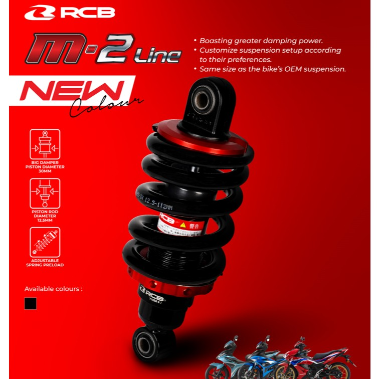 RCB MONO M2 LINE RS150/RSX Y15ZR LC135 229MM 200MM 205MM RS RSX Y15 LC ...