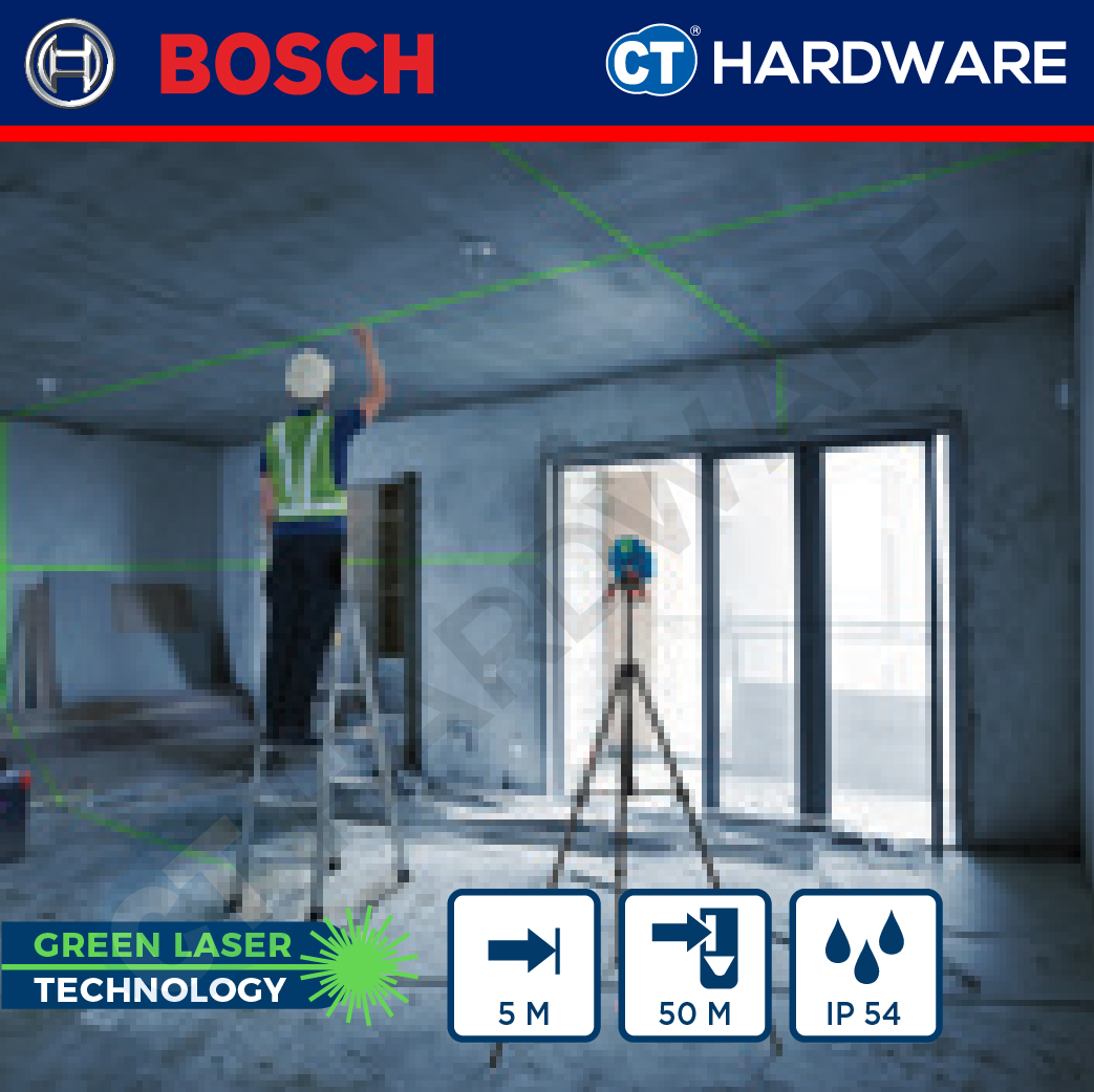 Bosch GLL 5015X SET Cross Line Laser 15M with Tripod BT150 GLL | Lasers ...