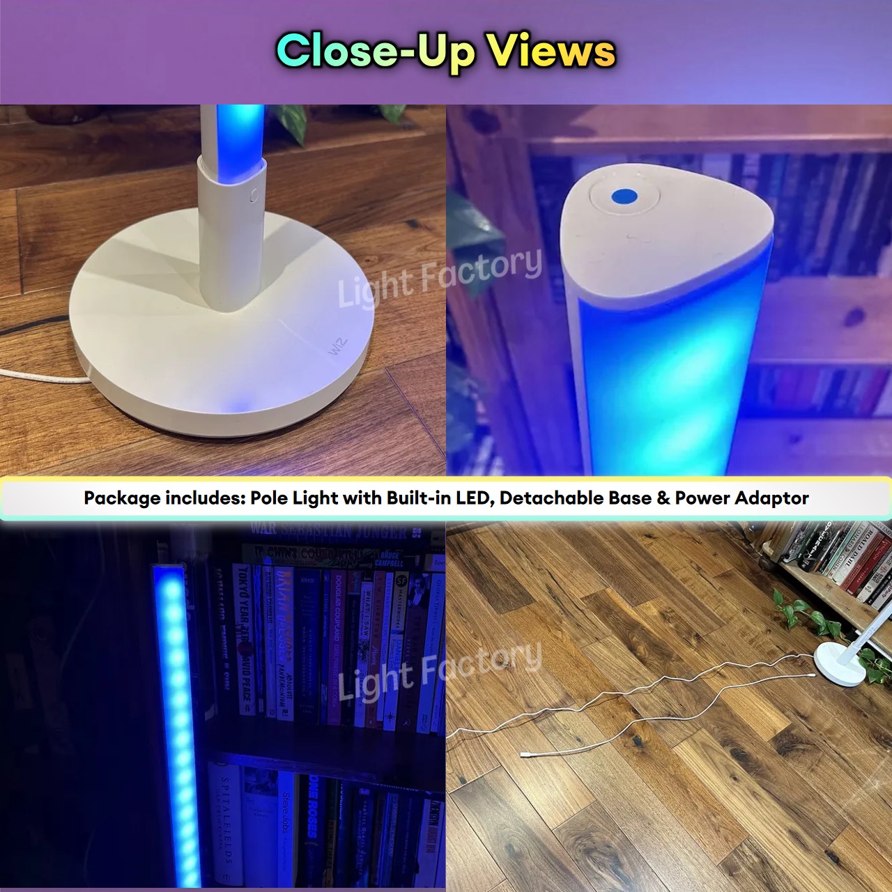 Philips Wiz Pole Floor Light Rgb Multicolour 3 Colour Led Decorative