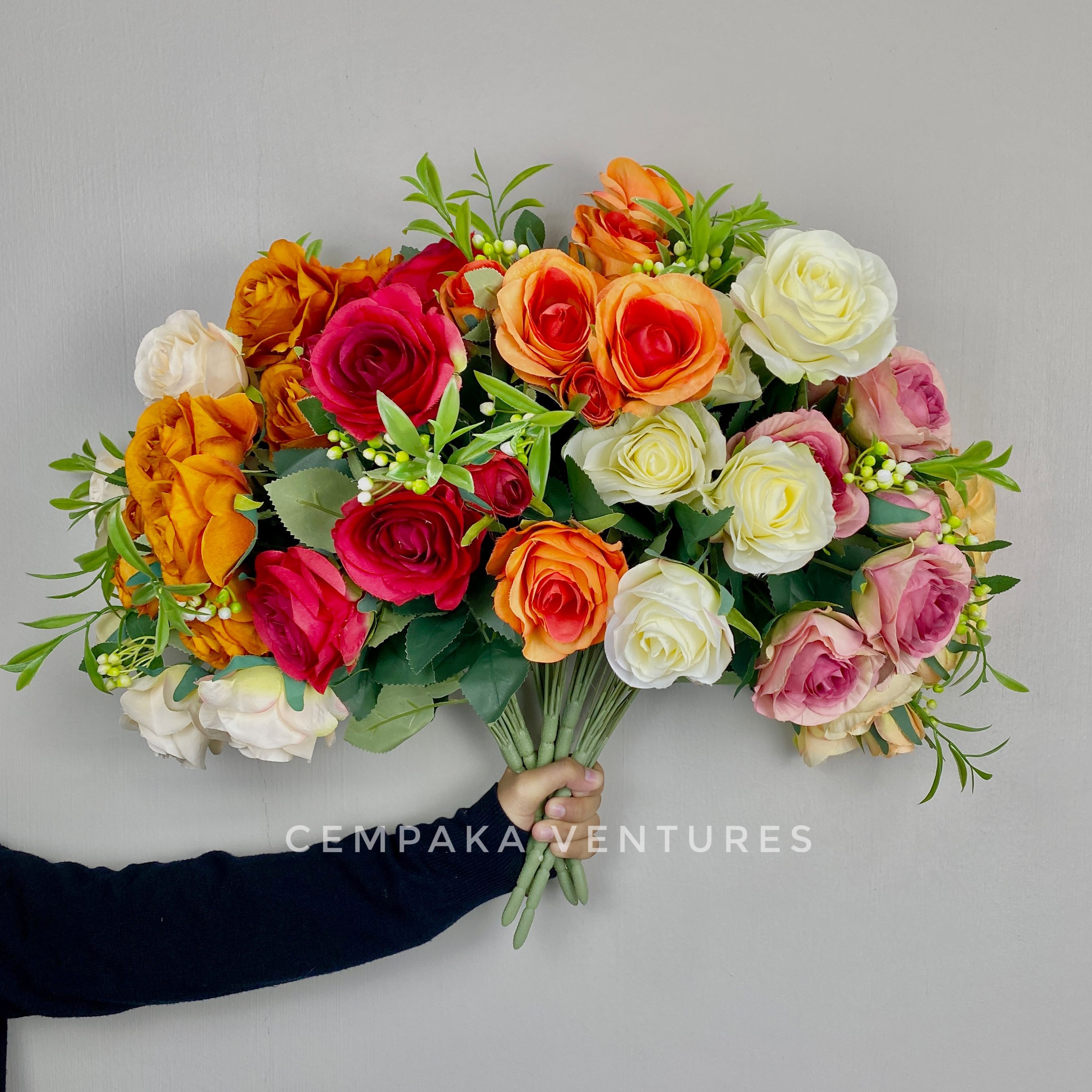 10 Heads Bulgarian Rose Bouquet Wedding Home Decor | Bunga Hiasan Bunga ...
