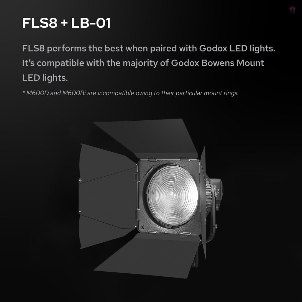 Godox Fresnel Lens System FLS8 Focusable Optical Accessory Bowens mount ...