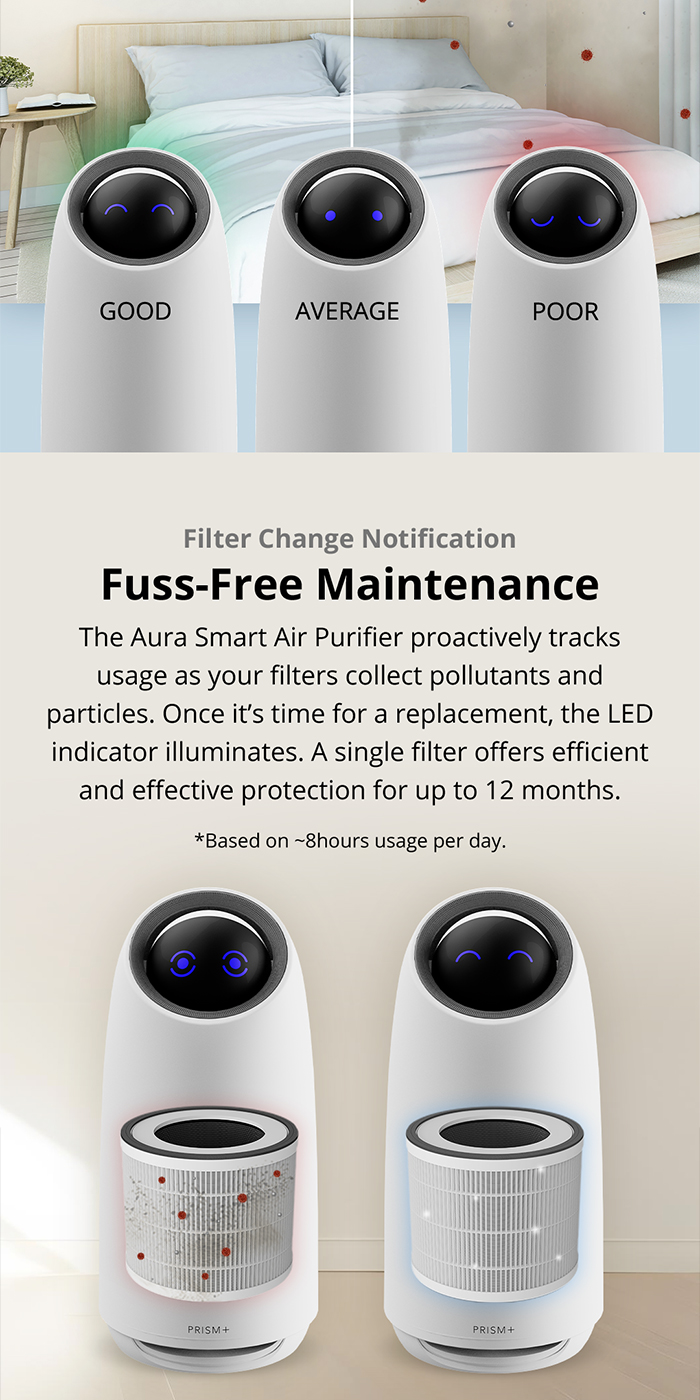 PRISM+ Aura | Smart Air Purifier | HEPA H13 Filter | Shopee Malaysia