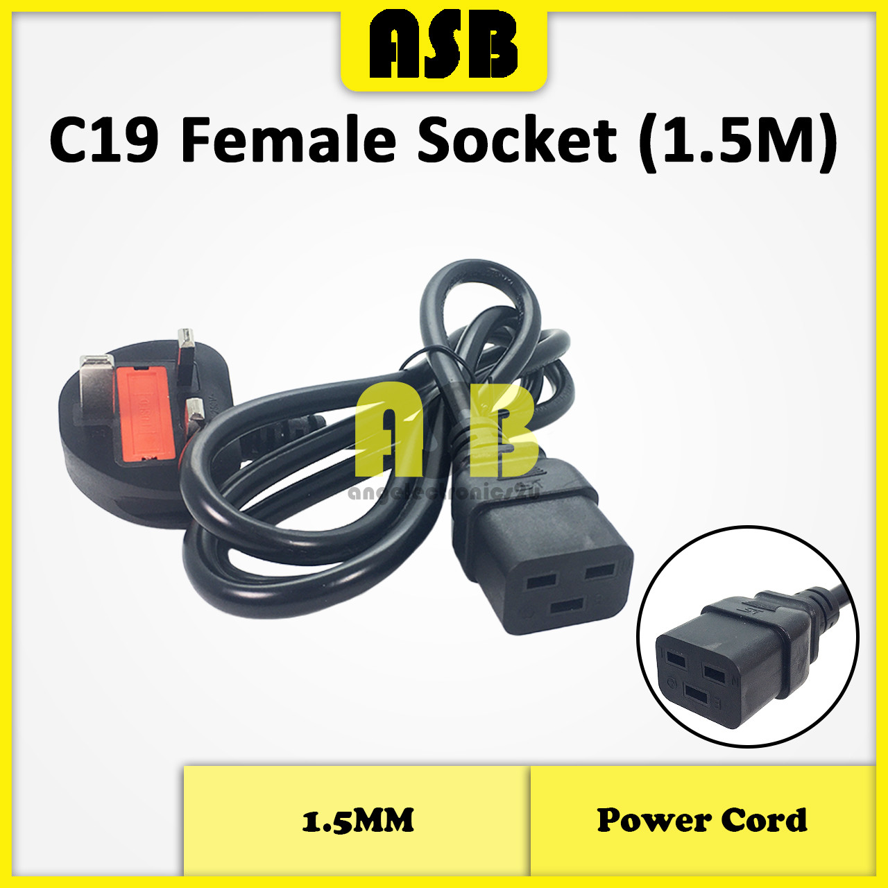 (1pc) UK Type C19 Female Socket / C20 Male Plug / C20 To C19 Socket ...