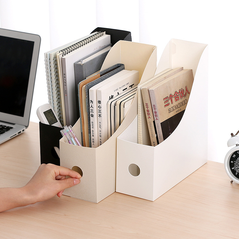🇲🇾 Ready Stock Foldable Office File Storage Box Stand Holder Book Stand ...