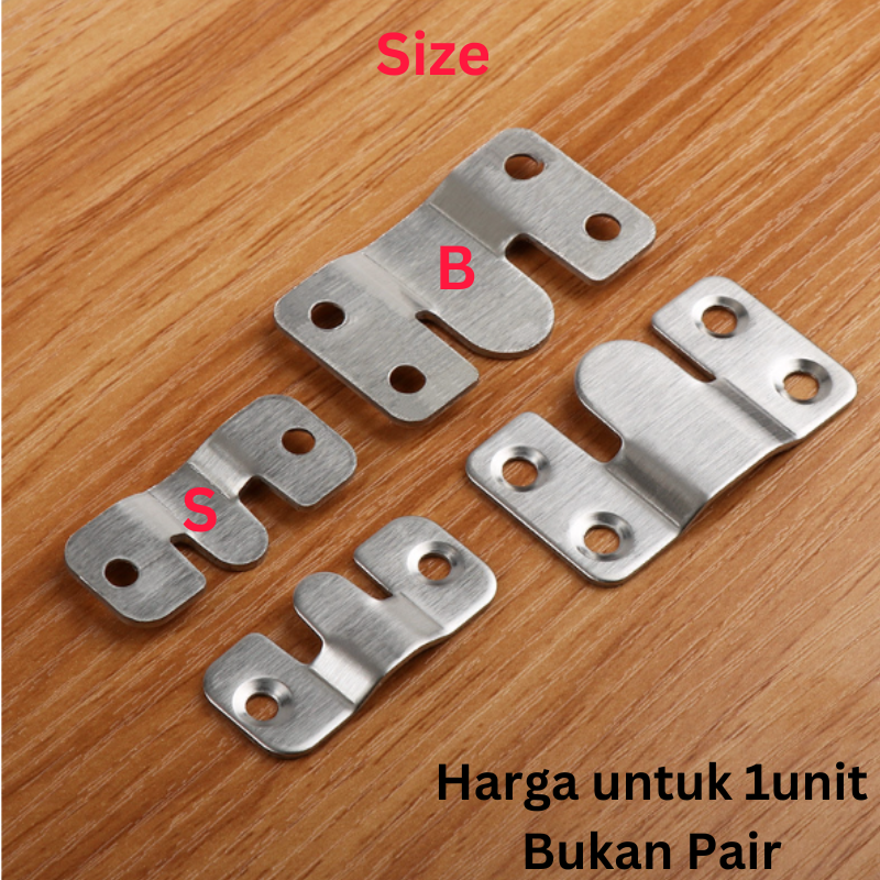 AWM Solid Stainless Steel Sofa Hook Clip Furniture Connector Frame ...