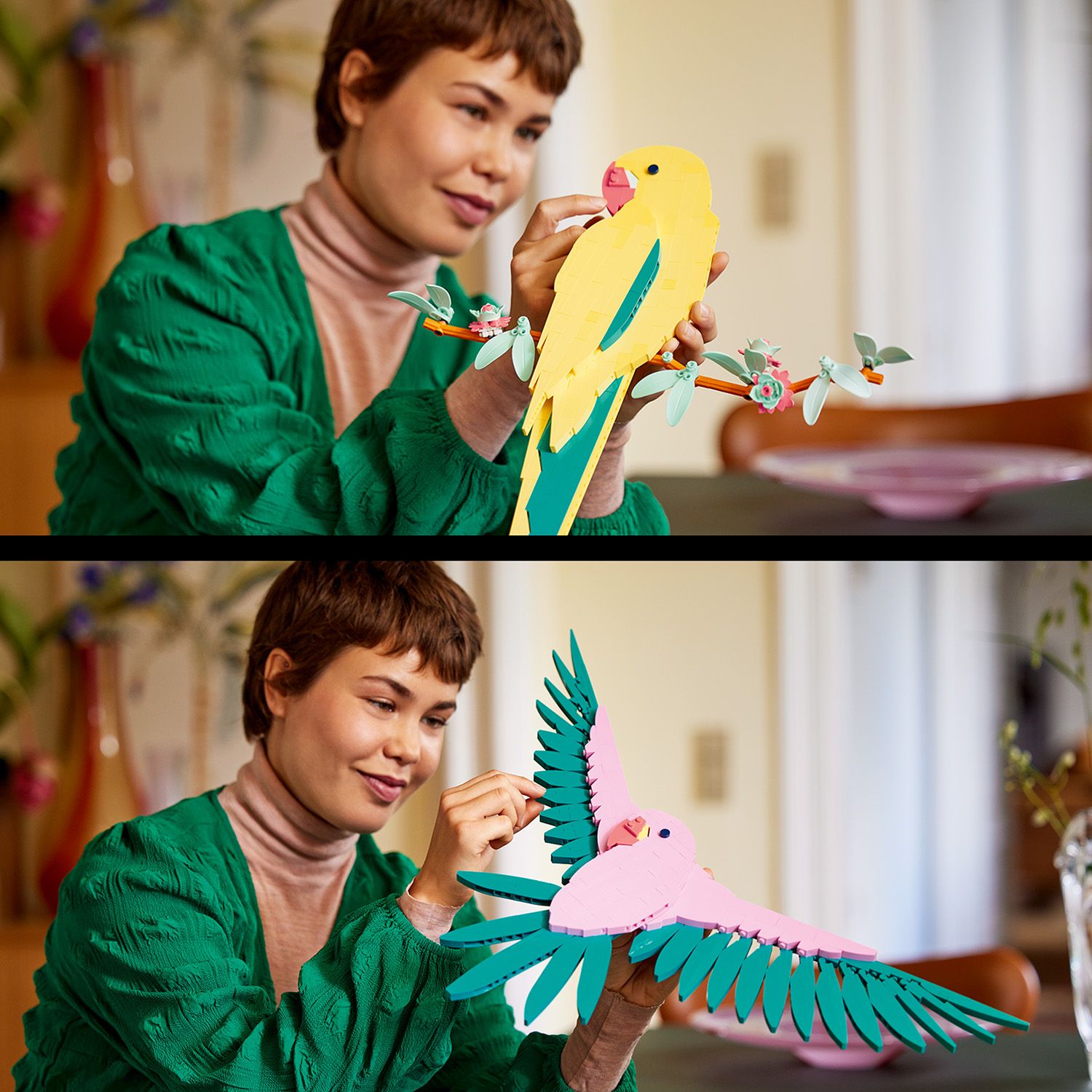 LEGO Art 31211 The Fauna Collection – Macaw Parrots Nature Wall Decor ...