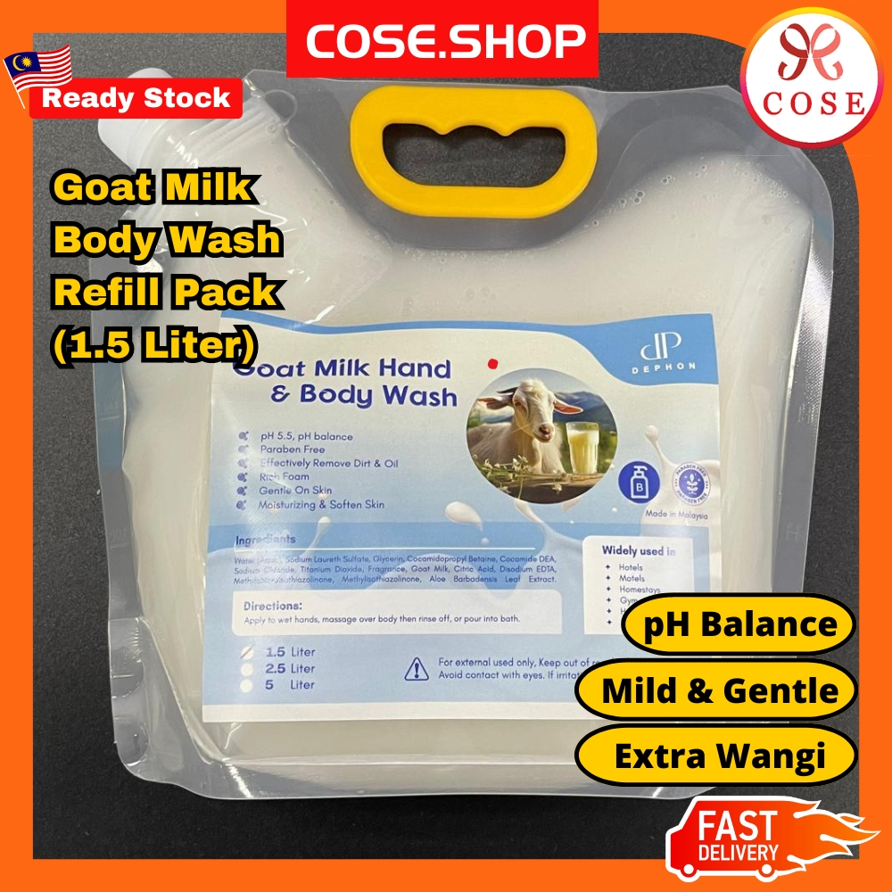 COSE 5 Liter Premium Hair Shampoo Body Shampoo Hand & Body Wash Shower ...