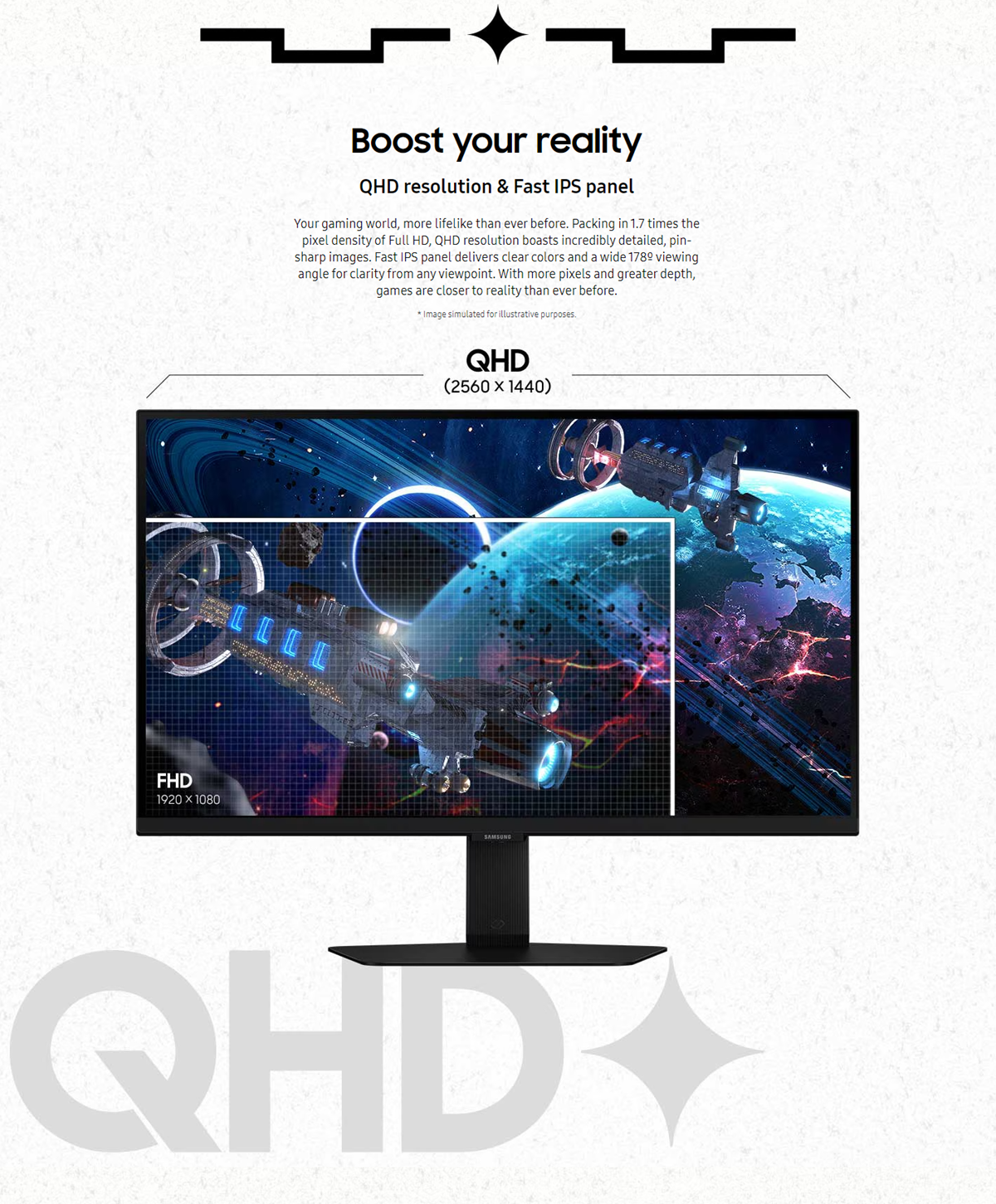 SAMSUNG Odyssey G5 G50D QHD Gaming Monitor 27 Inch | 2560x1440 | Fast IPS Panel | FreeSync ...