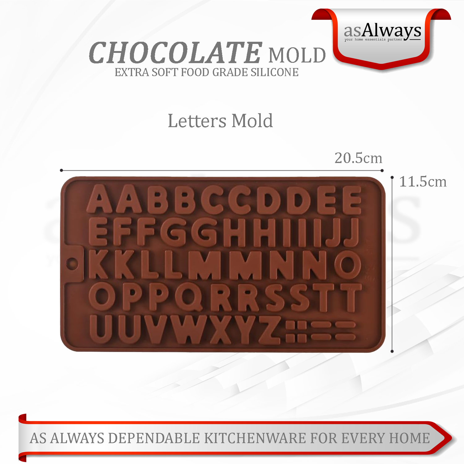 ASALWAYS Silicone Chocolate Mold 巧克力摸具 acuan coklat Bars Making Set ...