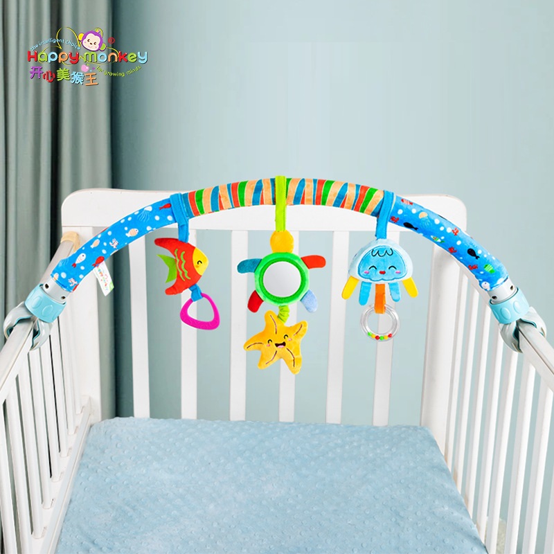 Happy Monkey Baby Stroller Arch & Spiral / Stroller Arch / Baby Hanging ...