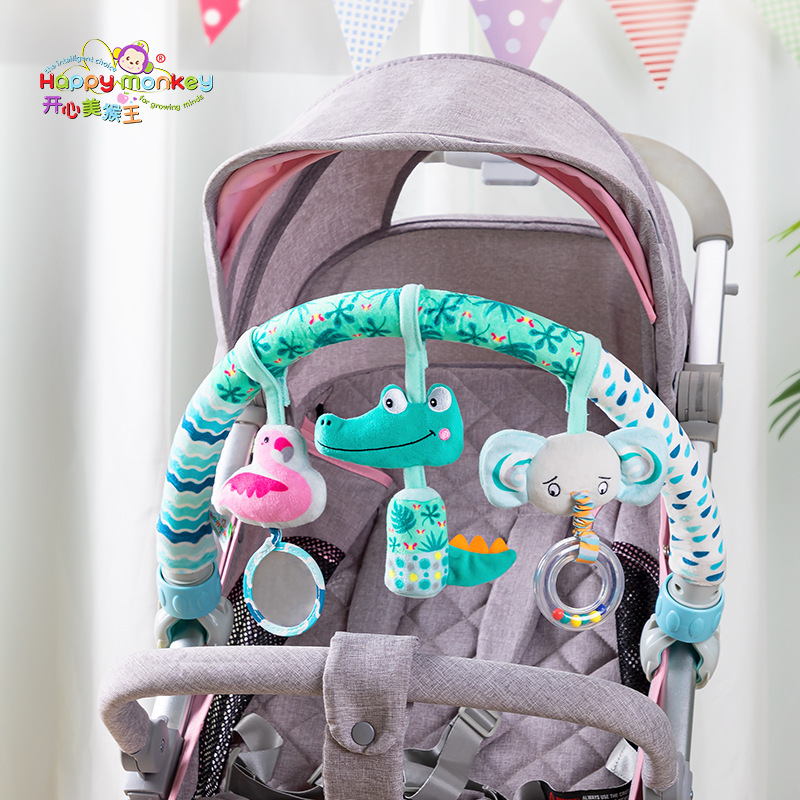 Happy Monkey Baby Stroller Arch & Spiral / Stroller Arch / Baby Hanging ...