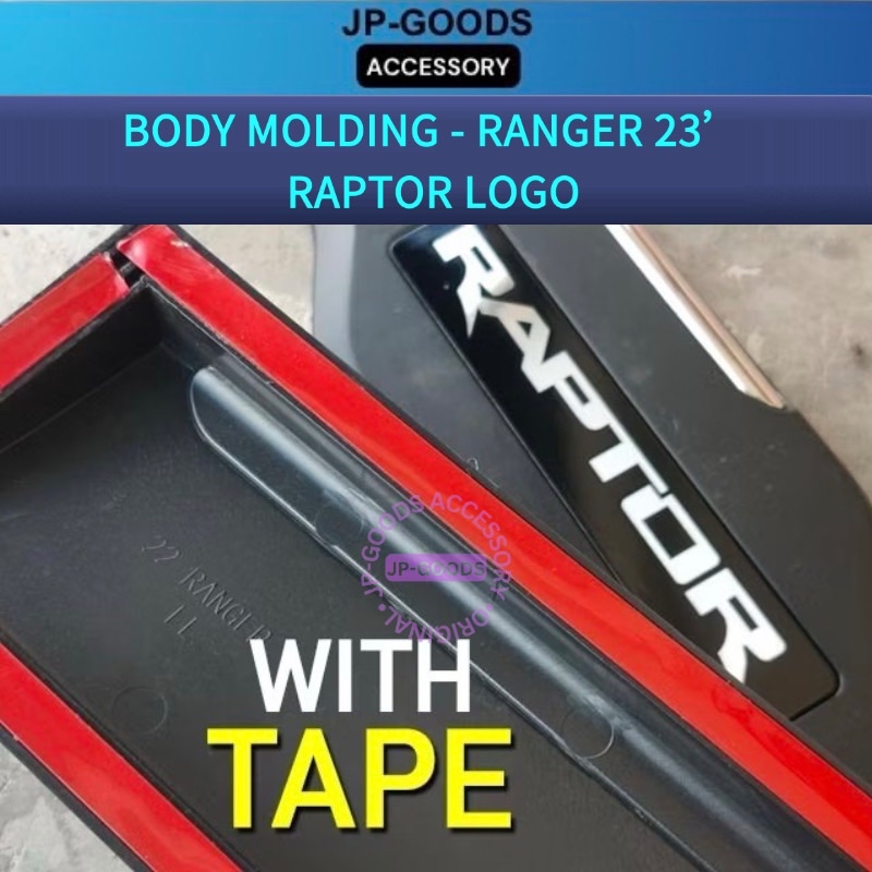 Ford Ranger T9 2022 - 2024 Raptor Side Door Panel Cover Moulding ...