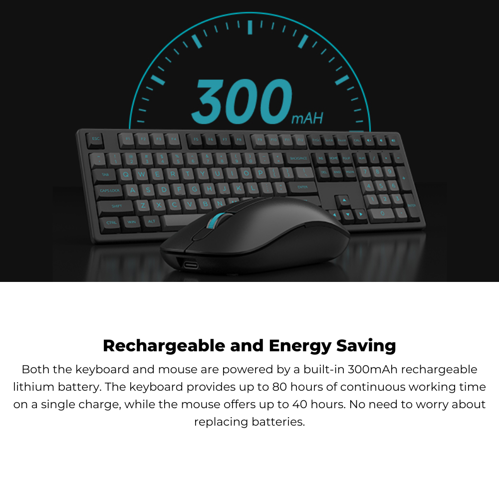 Akko MX108 Wireless Keyboard & Mouse Combo | Shopee Malaysia