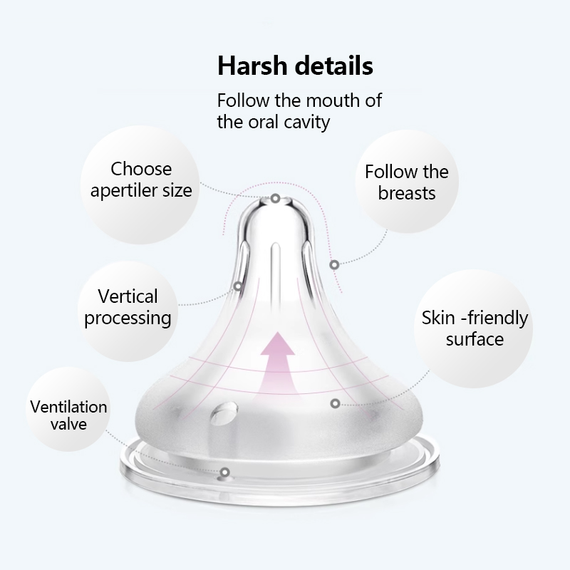 Newborn Puting Botol Susu Teat Anti-flatulence Nipple for All Stantard ...