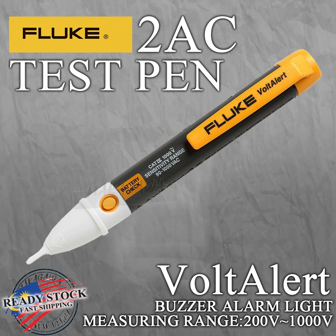 FLUKE VOLTALERT WITH SOUND / NON-CONTACT VOLTAGE DETECTOR 1AC-C2 II ...