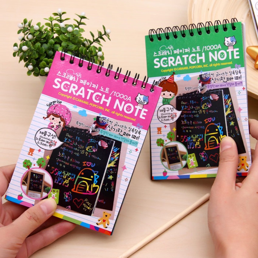 Kids Rainbow Scratch Notebook Children Magic Colorful Drawing Painting ...