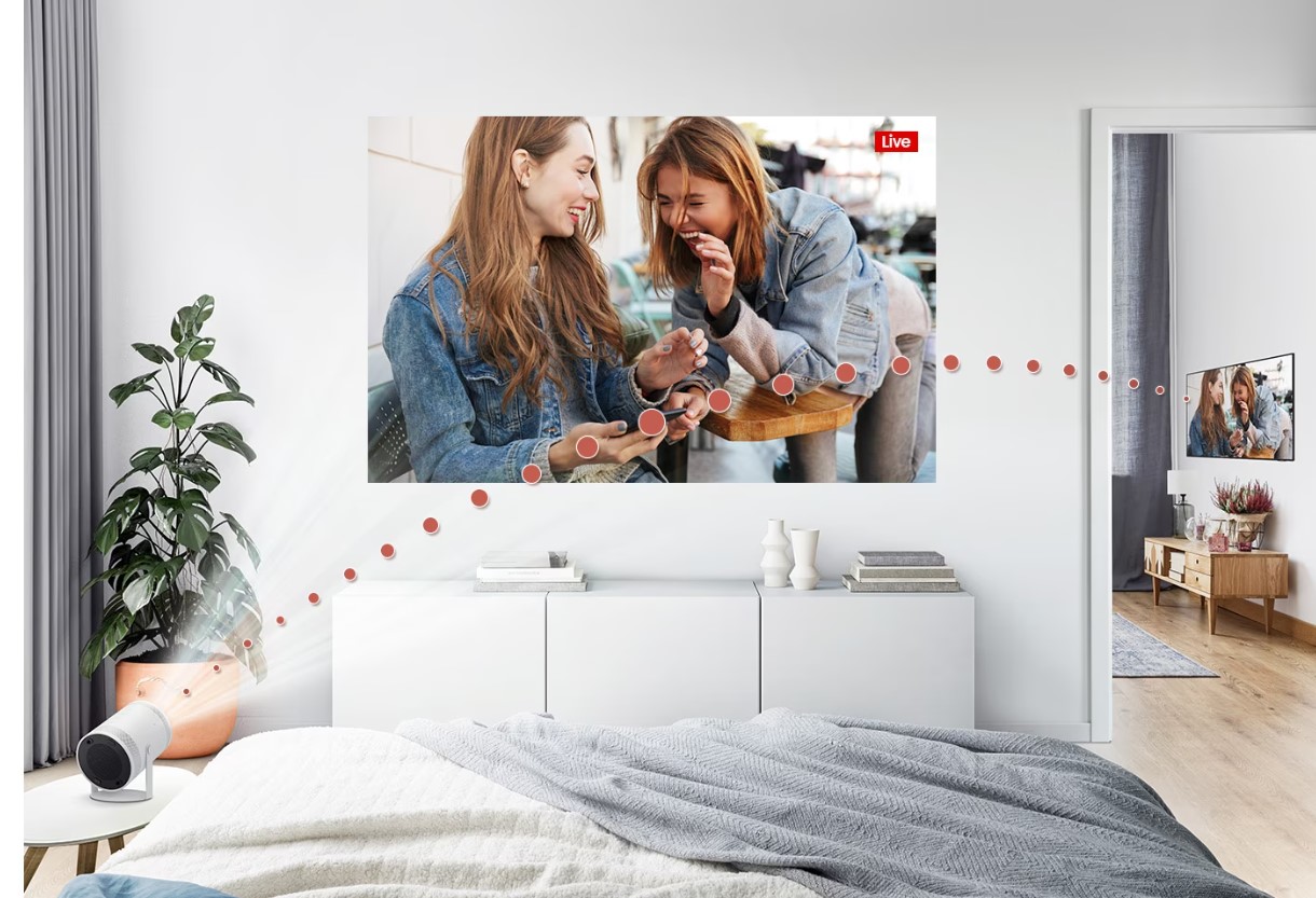 Samsung SP-LSP3BLAXXS Freestyle DLP Full HD LED Android Smart Wireless ...